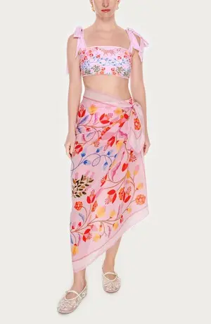 JESSIE ZHAO NEW YORK Beach Sarong Wrap - Pink