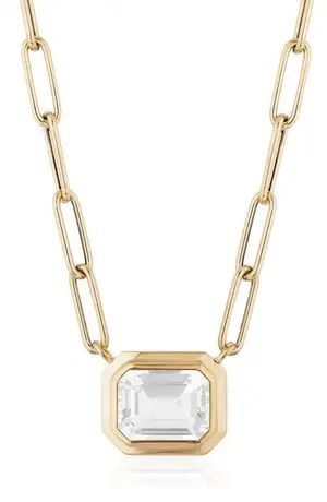 Goshwara Manhattan Pendant Necklace - White