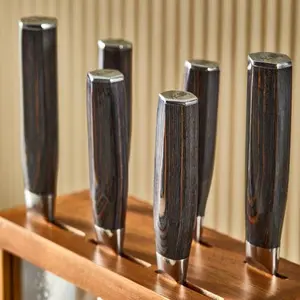 CUISINE::PRO Damashiro Emperor® Mokuzai 7-piece Knife Block