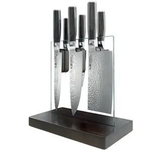 CUISINE::PRO® Damashiro Emperor® 7-piece Hikari Knife Block - Silver
