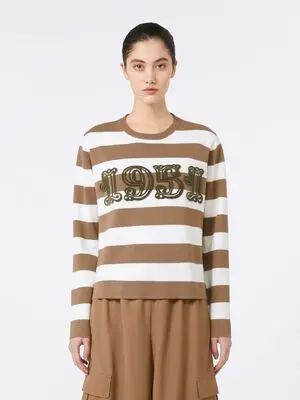 Max Mara Embroidered Wool Sweater