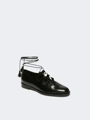 Max Mara Shiny Leather Lace-up Shoes