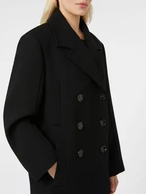 Max Mara Double-breasted Cady Pea Coat