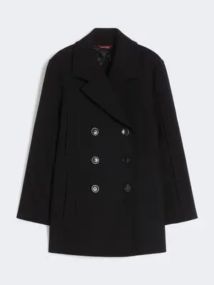 Max Mara Double-breasted Cady Pea Coat