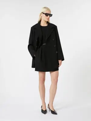 Max Mara Double-breasted Cady Pea Coat