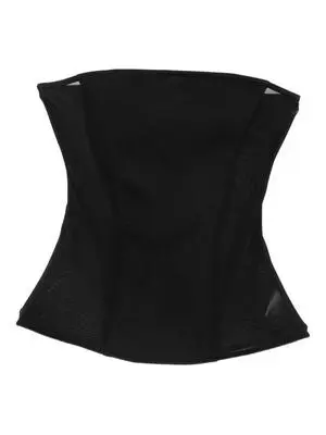 Alex Perry Strapless Mesh Corset - Black