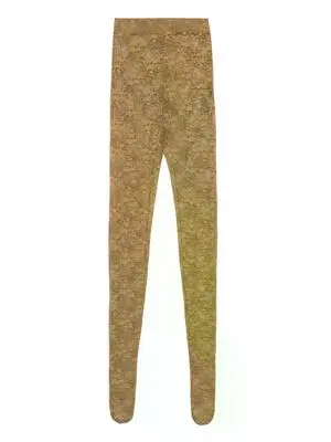 Alex Perry Lace Floral Tights - Green