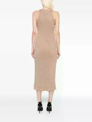 TOM FORD Metallic-threading Midi Dress