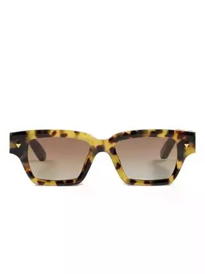 JOHN DALIA Project 03 Tortoiseshell Geometric Sunglasses - Neutrals