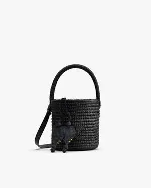 Cuyana Toquilla Straw Mini Bucket Bag