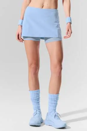 Alo Yoga Alosoft Serve It Up Skirt - Seashell Blue