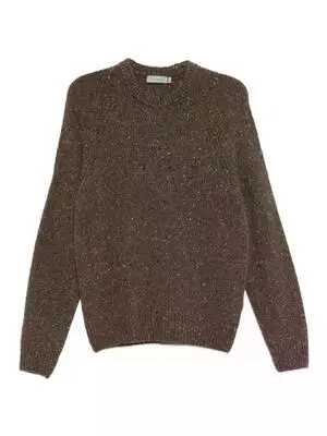 Canali Speckled Crew-neck Sweater