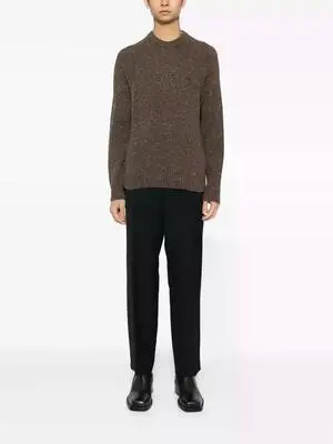 Canali Speckled Crew-neck Sweater