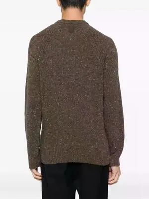 Canali Speckled Crew-neck Sweater