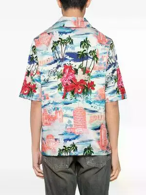 Amiri Tropical-print Short-sleeve Shirt