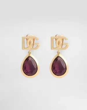 Dolce & Gabbana Logo Clip Earrings - Gold
