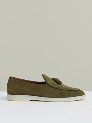 Suede Tassel Loafers For Men
