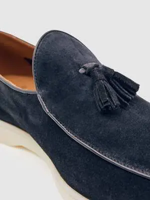 REISS Harrison Suede Tassel Loafers