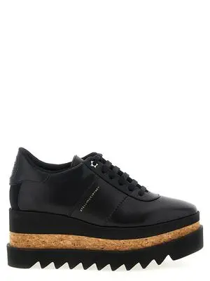 Stella McCartney Sneak-Elyse Lace-Up Sneakers - Black