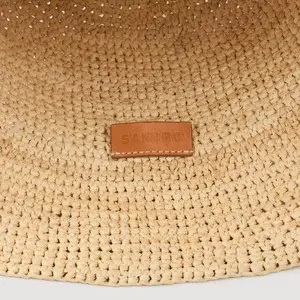 Sandro Raffia Crochet Bucket Hat