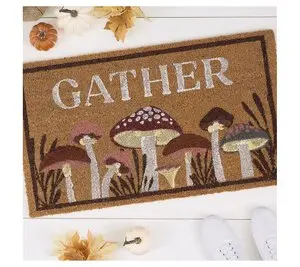 DESIGN IMPORTS Mushrooms Gather Doormat