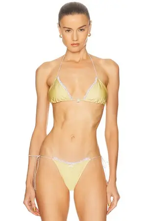 BANANHOT Flora Bikini Top - Daisy Yellow