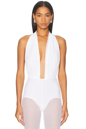Norma Kamali Plunge Bodysuits