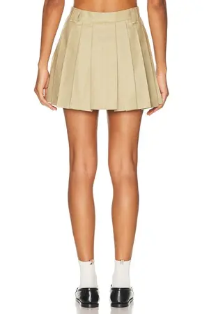 Moncler Pleated Twill Skirt - Sponge