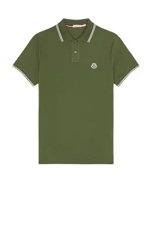 Moncler Short Sleeve Polo - Green