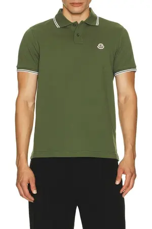 Moncler Short Sleeve Polo - Green
