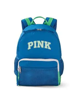 Pink Classic Canvas Backpack Blue