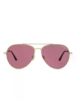 TOM FORD Pilot-frame Sunglasses - Gold