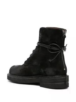 Marsèll Lace-up Combat Boots - Black