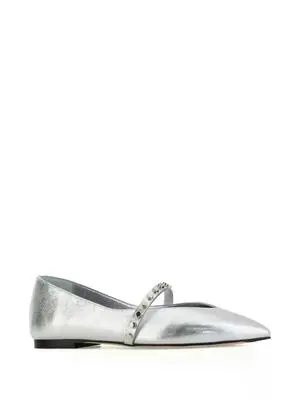 Alexander McQueen Leather Studded Ballerina Shoes