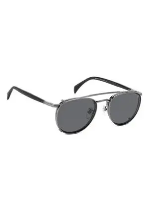 DB EYEWEAR BY DAVID BECKHAM Clip-on Pilot Sunglasses