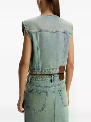 12 STOREEZ Button-up Denim Gilet