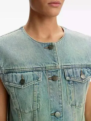 12 STOREEZ Button-up Denim Gilet