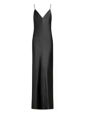 12 STOREEZ Satin Slip Dress - Grey