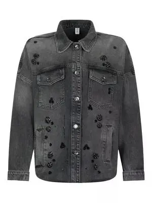 Liu Jo Rhinestone-embellished Denim Jacket