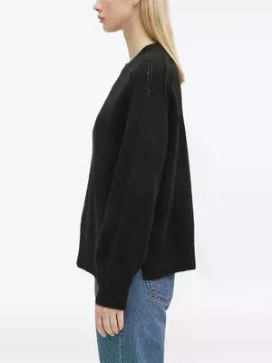 A.p.c. Naomie Round-neck Wool Sweater - Black