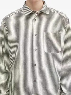 A.p.c. Malo Striped Long-sleeve Shirt - Grey