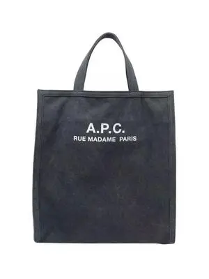 A.p.c. Recuperation Logo-print Tote Bag - Blue