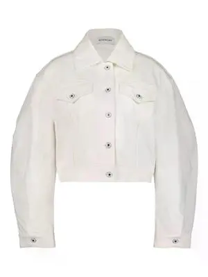 Givenchy Logo-patch Denim Jacket - White