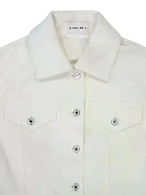 Givenchy Logo-patch Denim Jacket - White