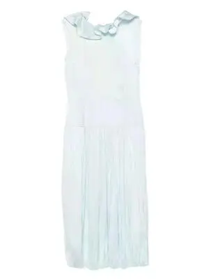 JIL SANDER Ruffled-neck Maxi Dress