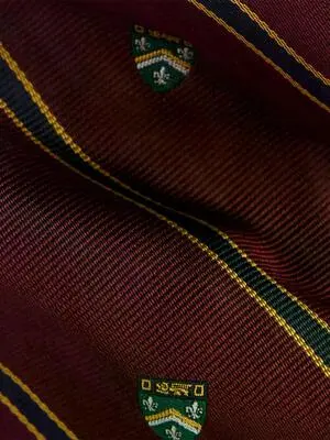 Polo Ralph Lauren Striped Crest Tie - Red