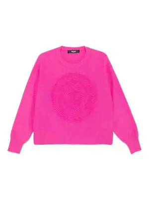 Versace Logo-knit Jumper - Pink