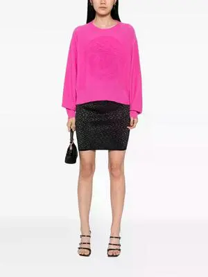 Versace Logo-knit Jumper - Pink