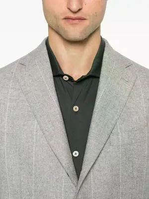 Eleventy Pinstripe Single-breasted Suit - Grey