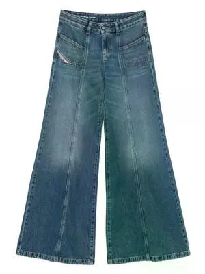 DIESEL® D-akii Panelled Jeans - Blue
